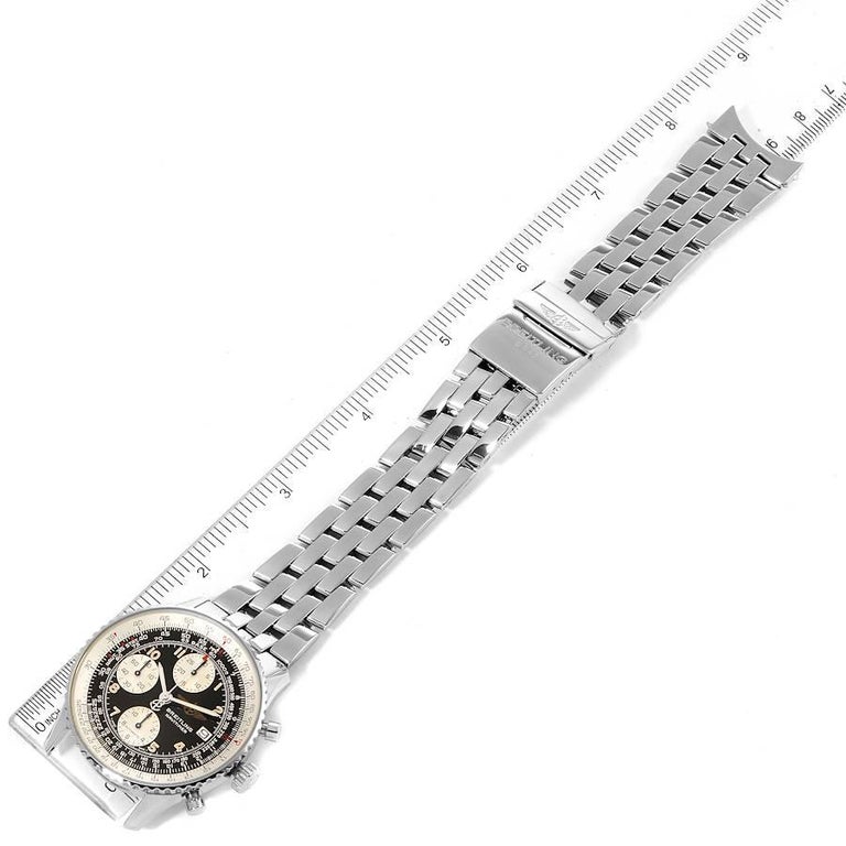 Breitling Navitimer II Black Dial Arabic Numeral Steel Mens Watch ...