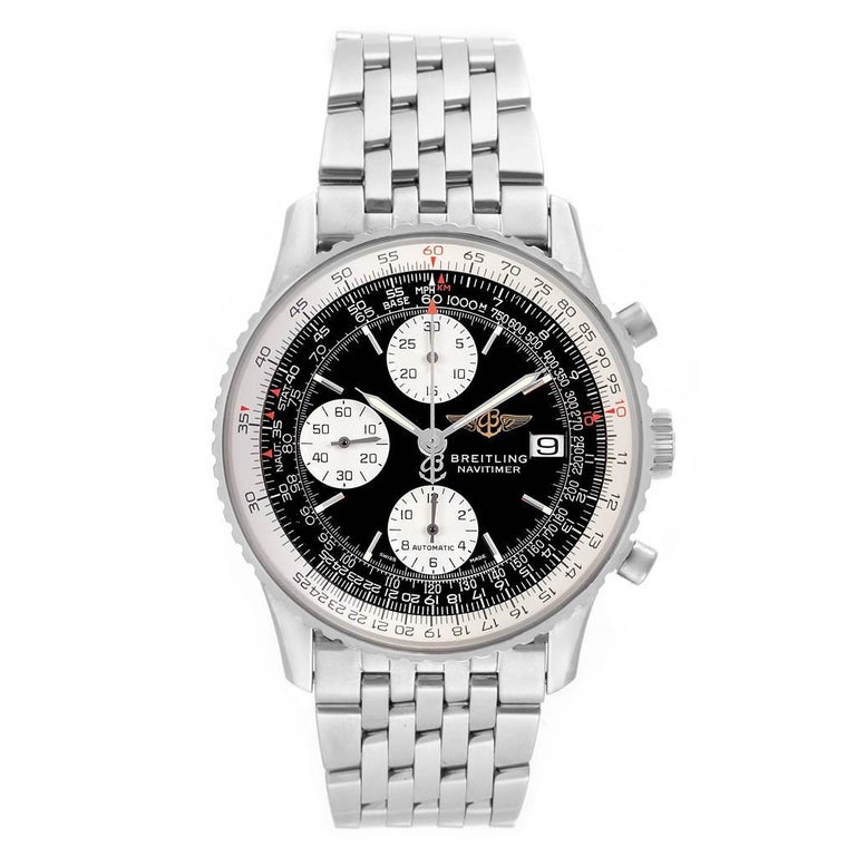 Breitling Navitimer II Black Dial Chronograph Men's Watch A13322 For ...
