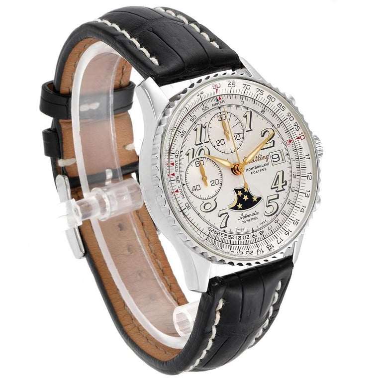 Breitling Navitimer Montbrillant Eclipse Moonphase Men's Watch A43030 ...
