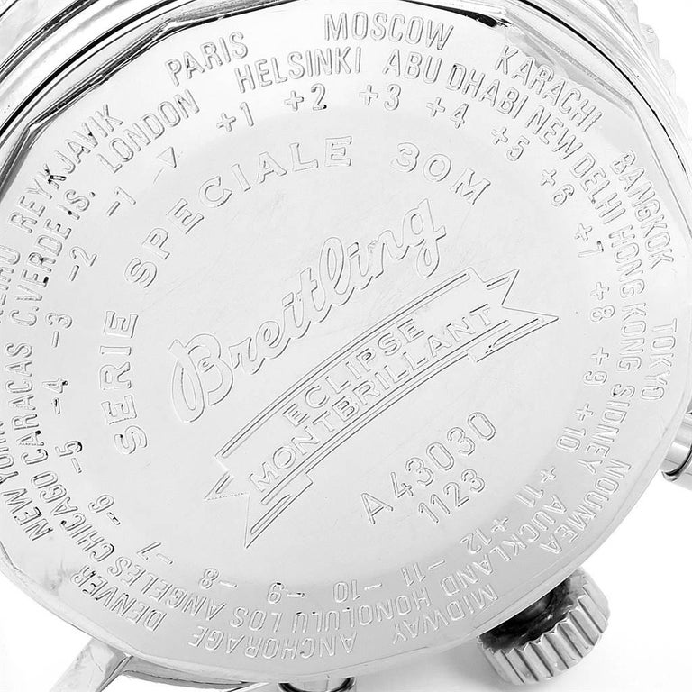 Breitling Navitimer Montbrillant Eclipse Moonphase Men's Watch A43030 ...