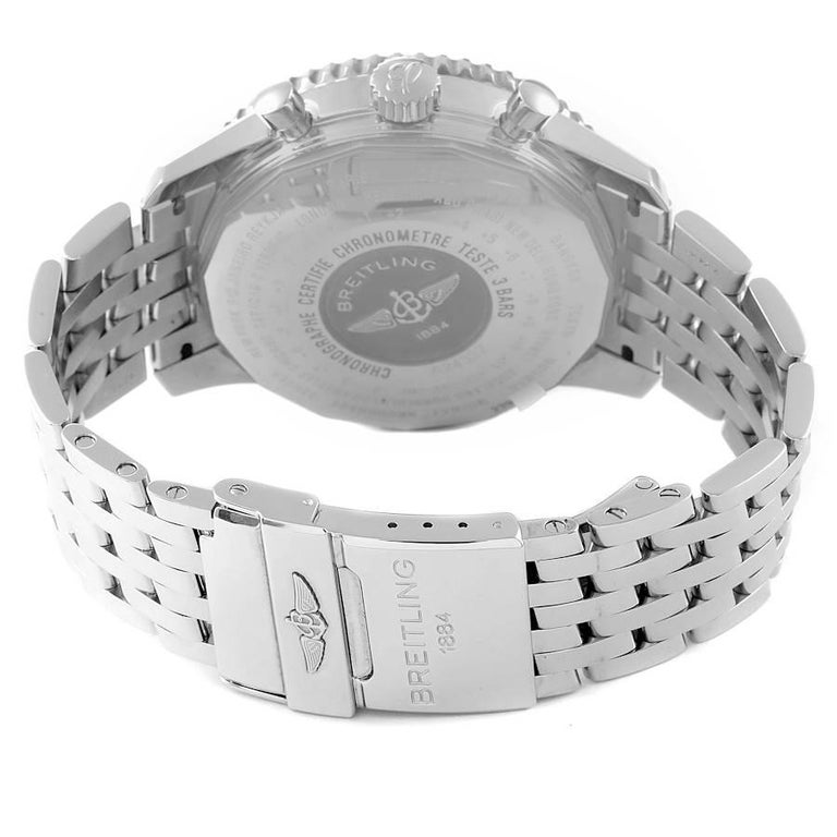 Breitling Navitimer World Silver Dial Steel Mens Watch A24322 Box ...