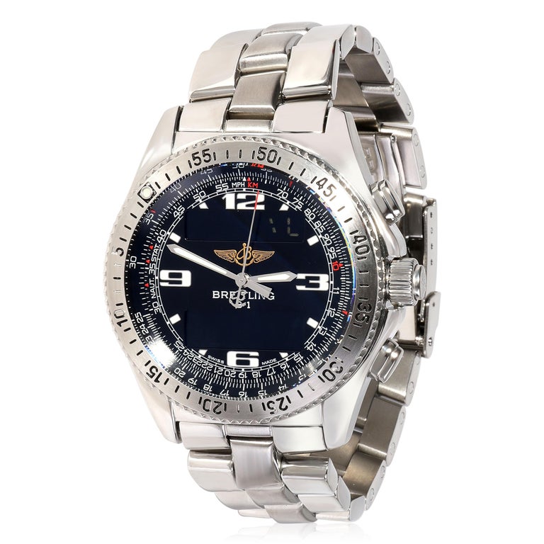 Breitling Professional B-1 A68362 Men's Watch in Stainless Steel For Sale at 1stDibs