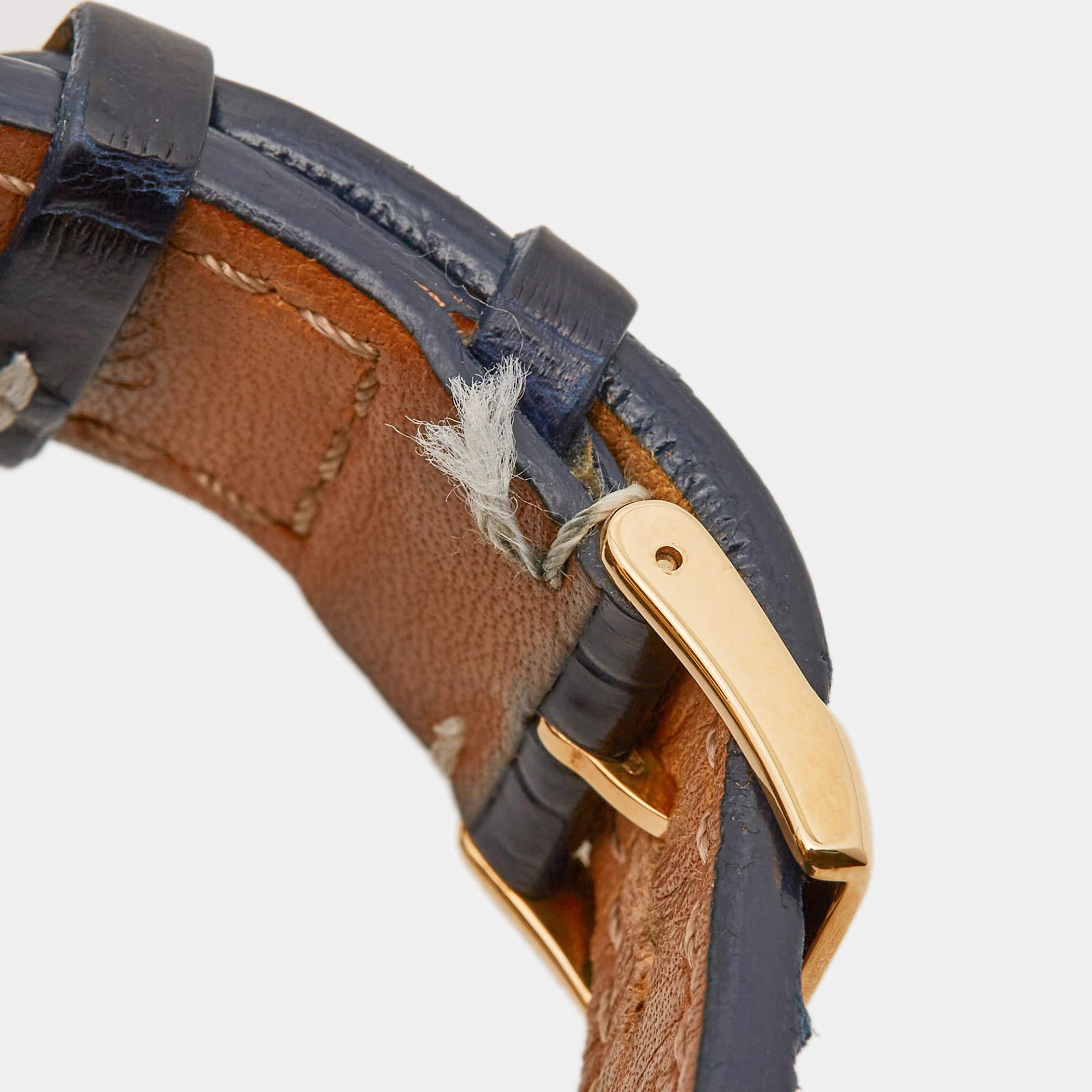 Breitling Silver 18k Rose Gold Alligator Navitimer Montbrillant H41330 ...