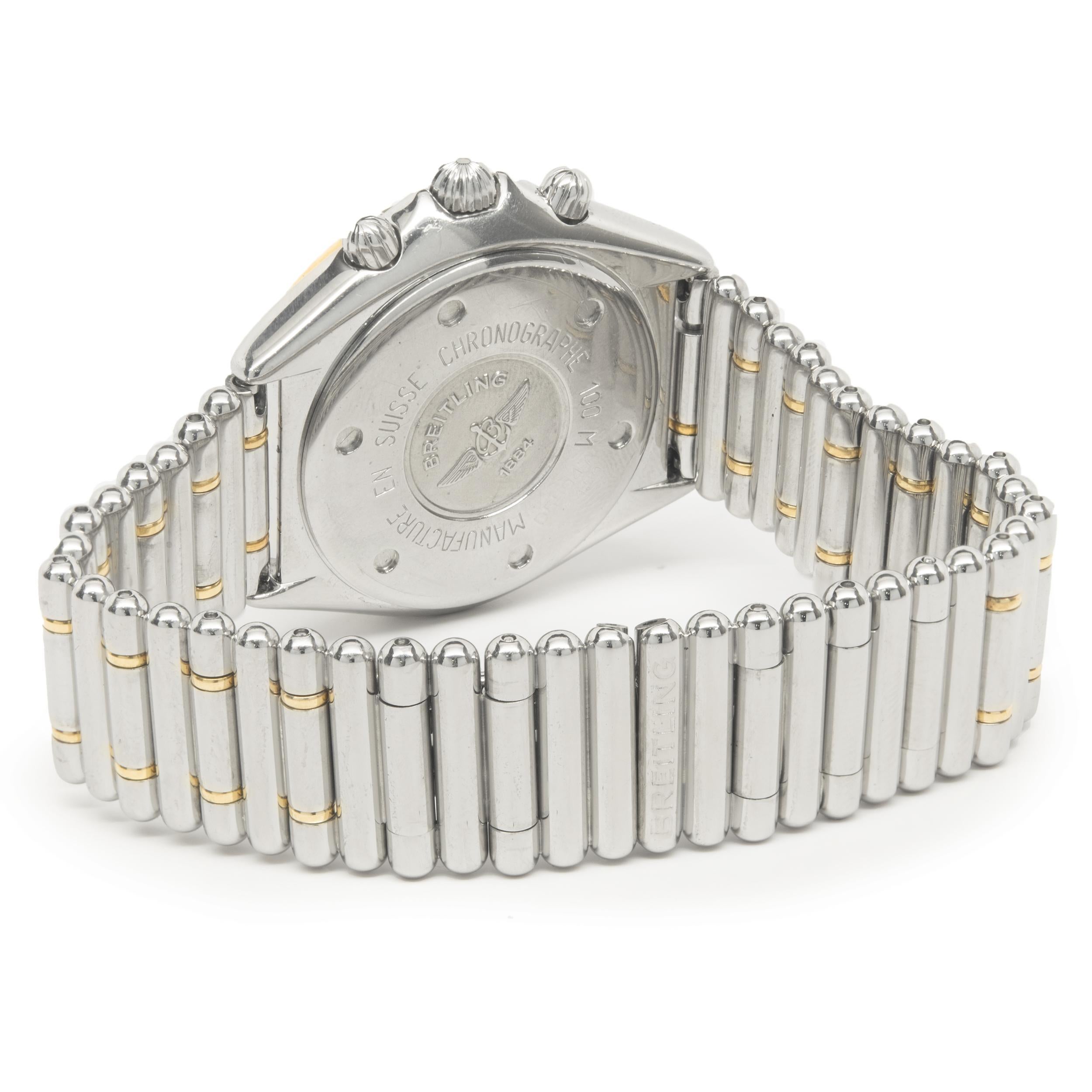 Breitling Stainless Steel and 18 Karat Yellow Gold Chronograph Sextant ...