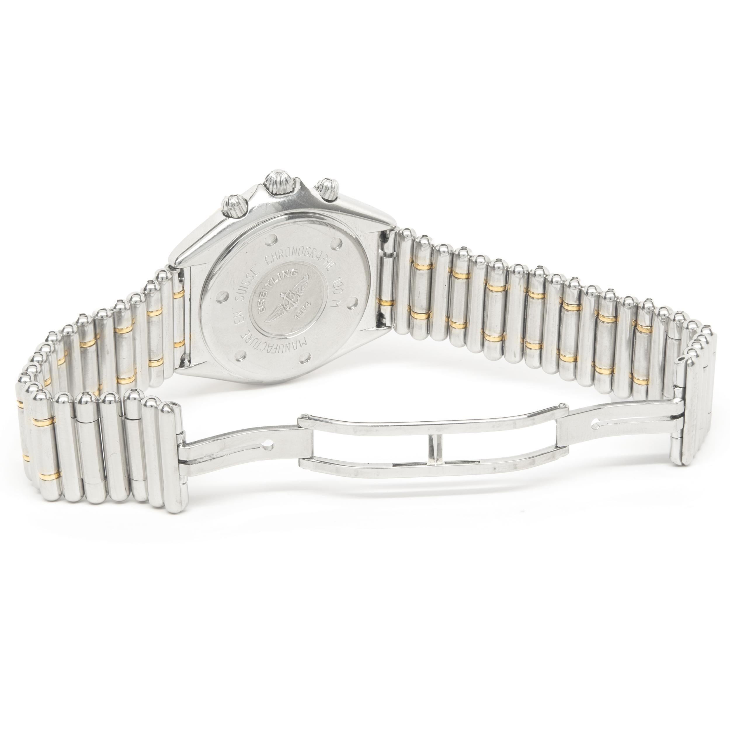 Breitling Stainless Steel and 18 Karat Yellow Gold Chronograph Sextant ...