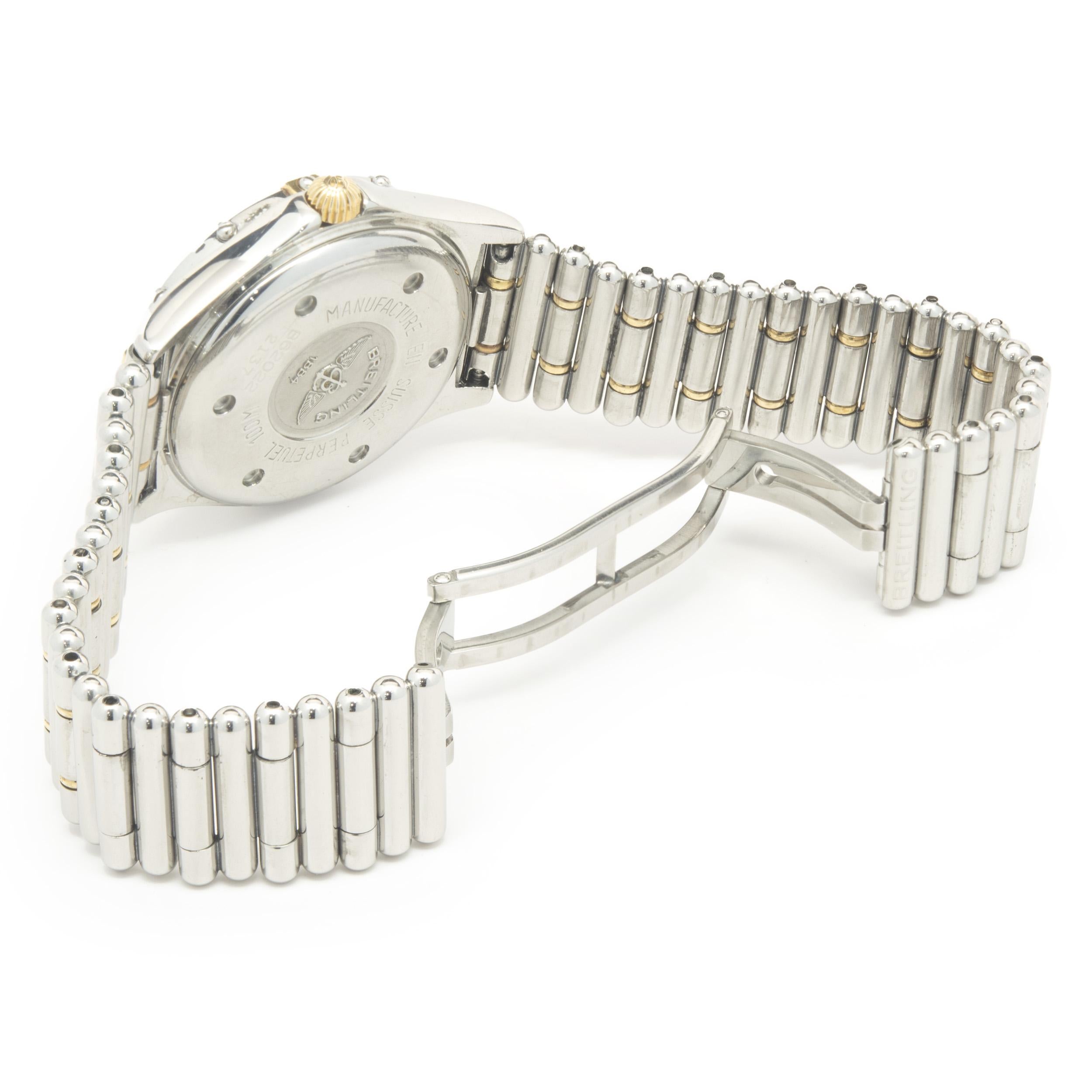 Breitling Stainless Steel and 18 Karat Yellow Gold Windrider For Sale ...