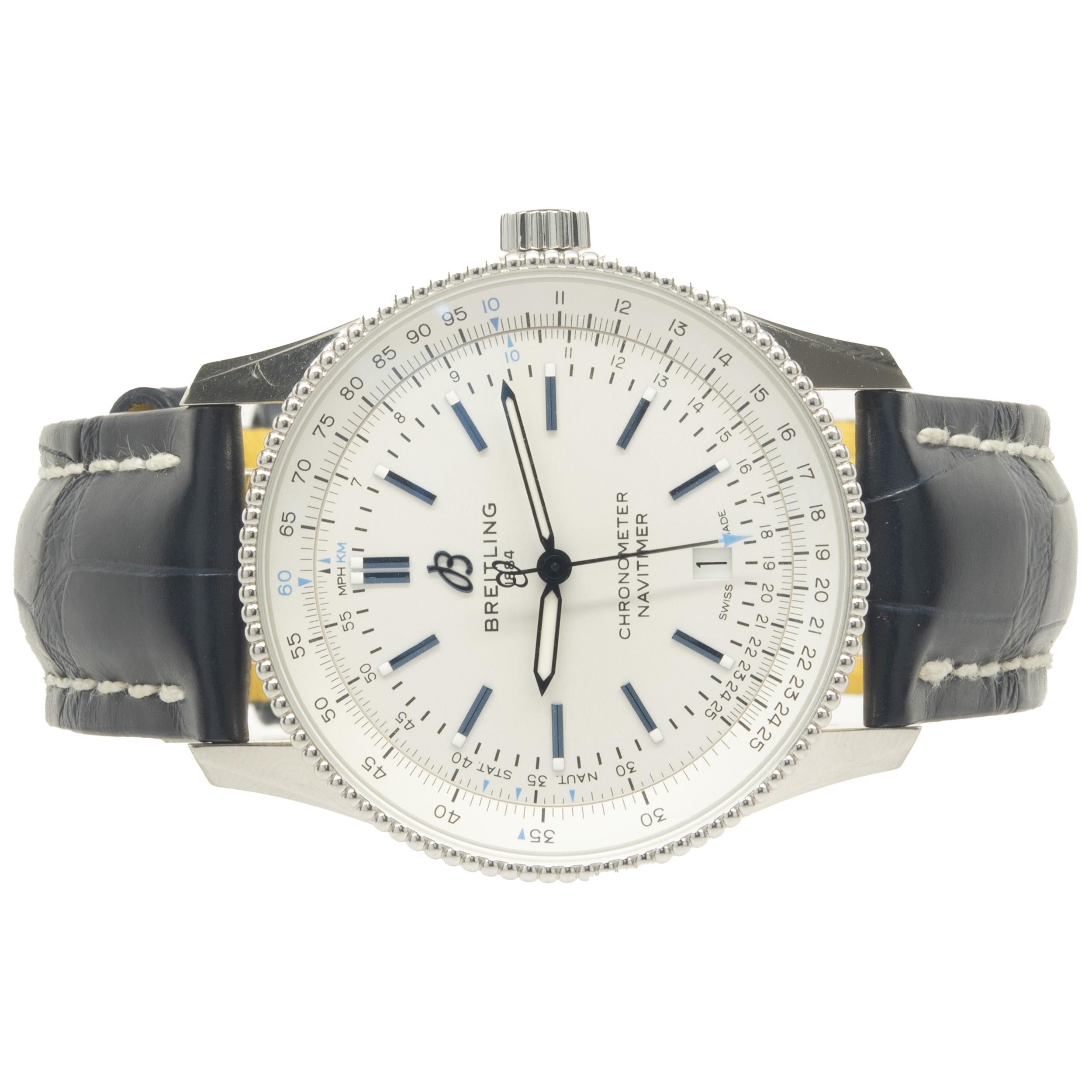 Breitling Stainless Steel Navitimer For Sale at 1stDibs