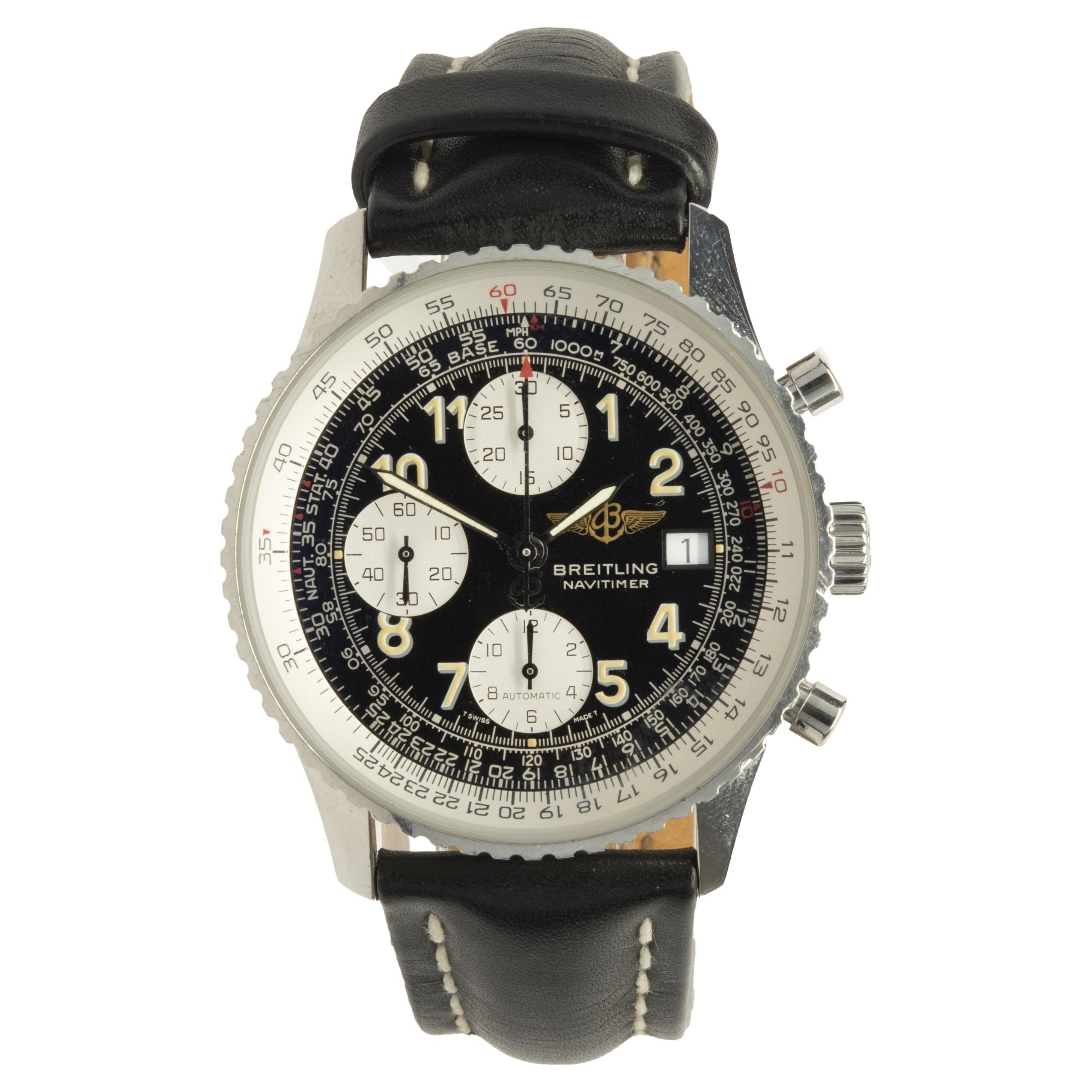 Breitling Titanium and Yellow Gold Navitimer Aerospace Wristwatch at ...