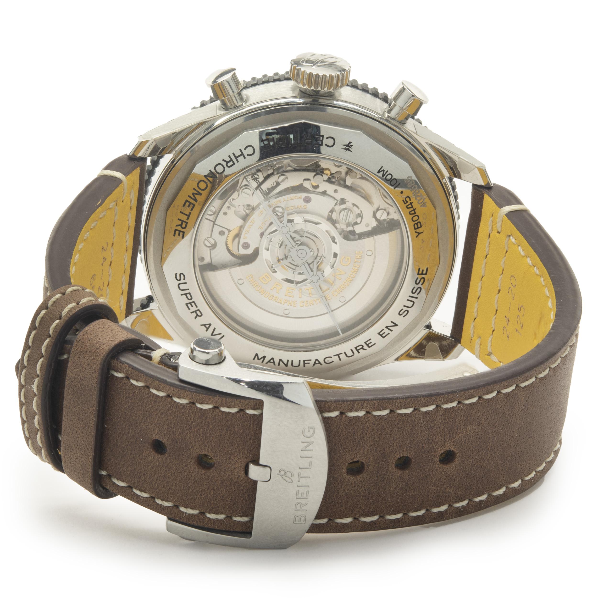 Breitling Stainless Steel Super Avi Chronograph GMT 46 “Mosquito” For ...