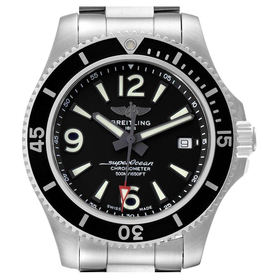 Breitling Superocean 42 Abyss Black Yellow Automatic Men’s Watch A17364 ...