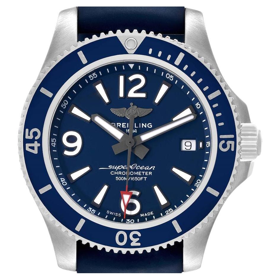 Breitling Superocean 42 Abyss Black Dial Steel Men's Watch A17364 For ...