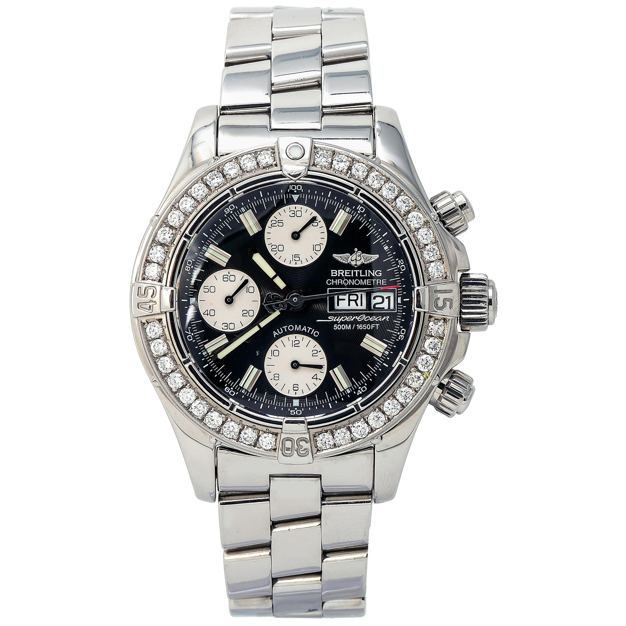 Certified Breitling Superocean A13340 with Band and White Dial at ...