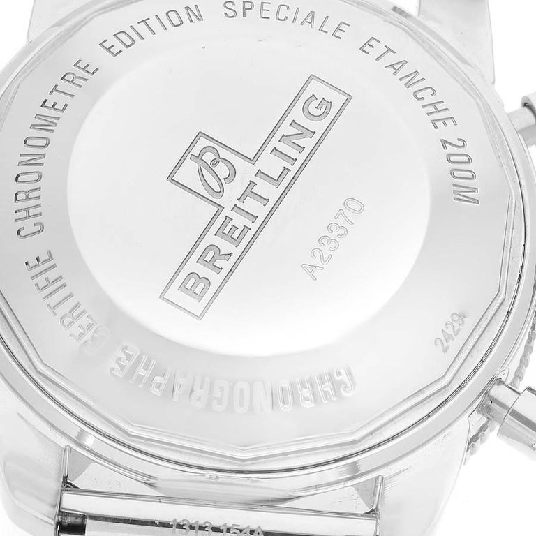 Breitling SuperOcean Heritage 44 Chrono Silver Dial Watch A23370 Box ...