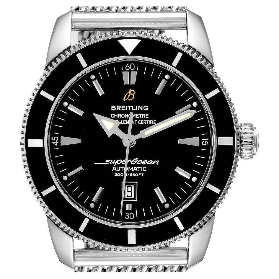 Breitling Superocean Heritage Black Dial Steel Mens Watch A17320 For ...