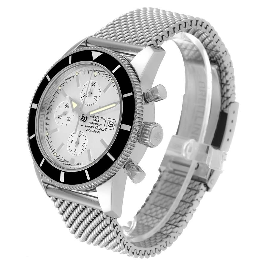 Breitling SuperOcean Heritage Chrono 46 Mesh Bracelet Watch A13320 Box ...