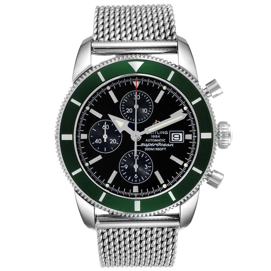 Breitling SuperOcean Heritage Chronograph LE Green Bezel Watch A13320 ...