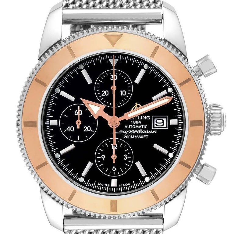 Breitling Superocean Heritage Chronograph Steel Rose Gold Mens Watch ...