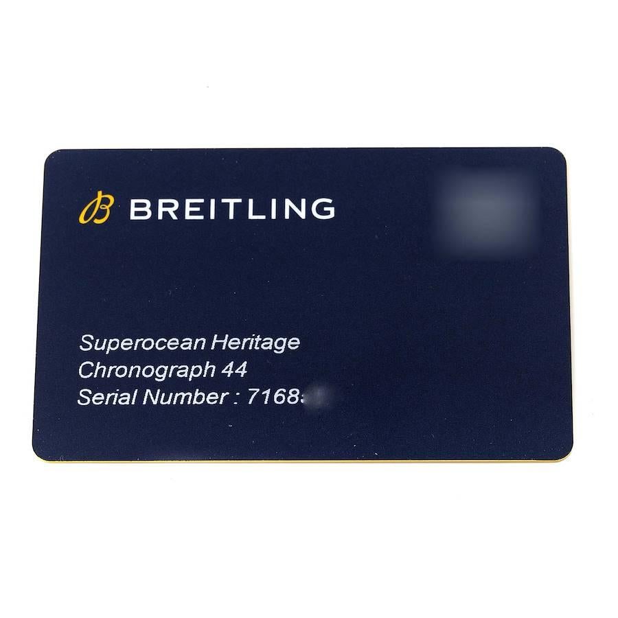 Breitling SuperOcean Heritage II Chrono Blue Dial Mens Watch A13313 Box ...