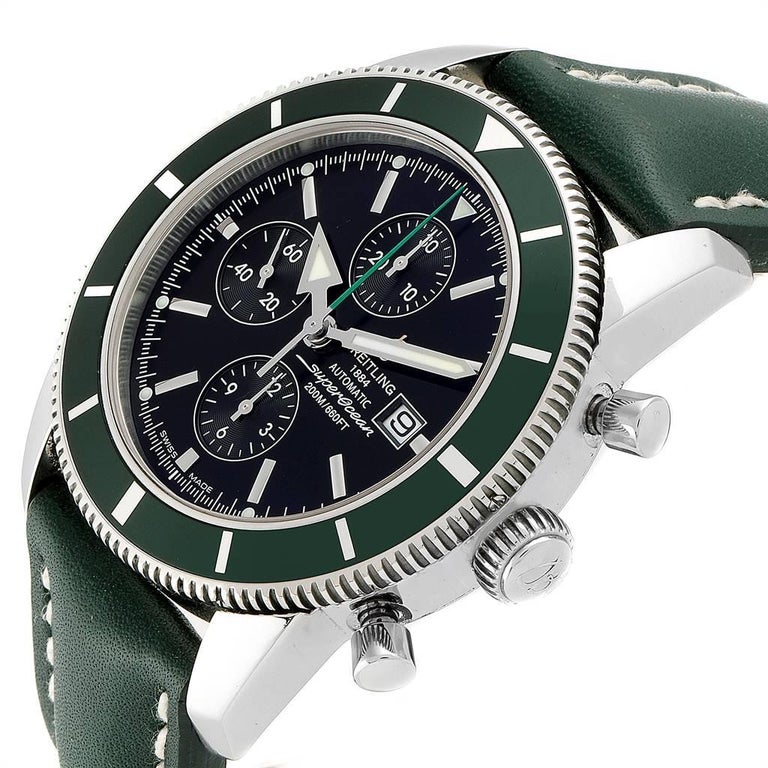 Breitling SuperOcean Heritage Limited Edition Green Bezel Watch A13320 ...