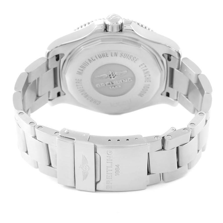 Breitling Superocean II 44 Blue Dial Steel Mens Watch A17392 at 1stDibs
