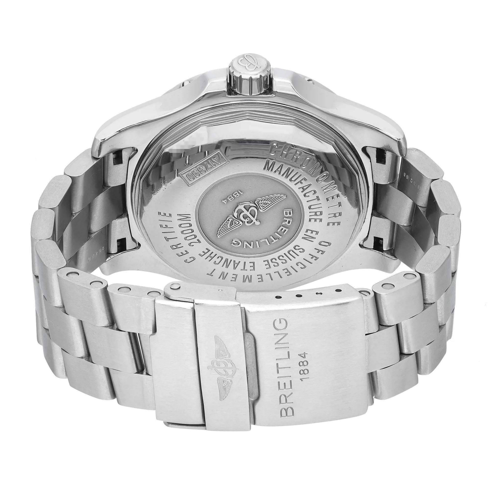 Breitling Superocean Steelfish Steel Black Dial Automatic Men Watch ...