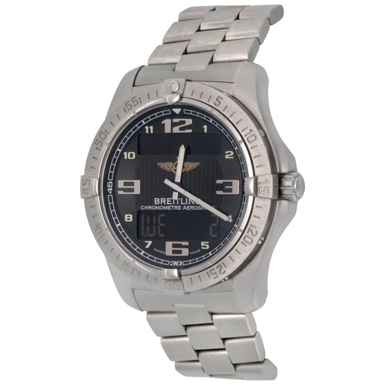 Breitling Titanium Aerospace Avantage Quartz Wristwatch at 1stDibs