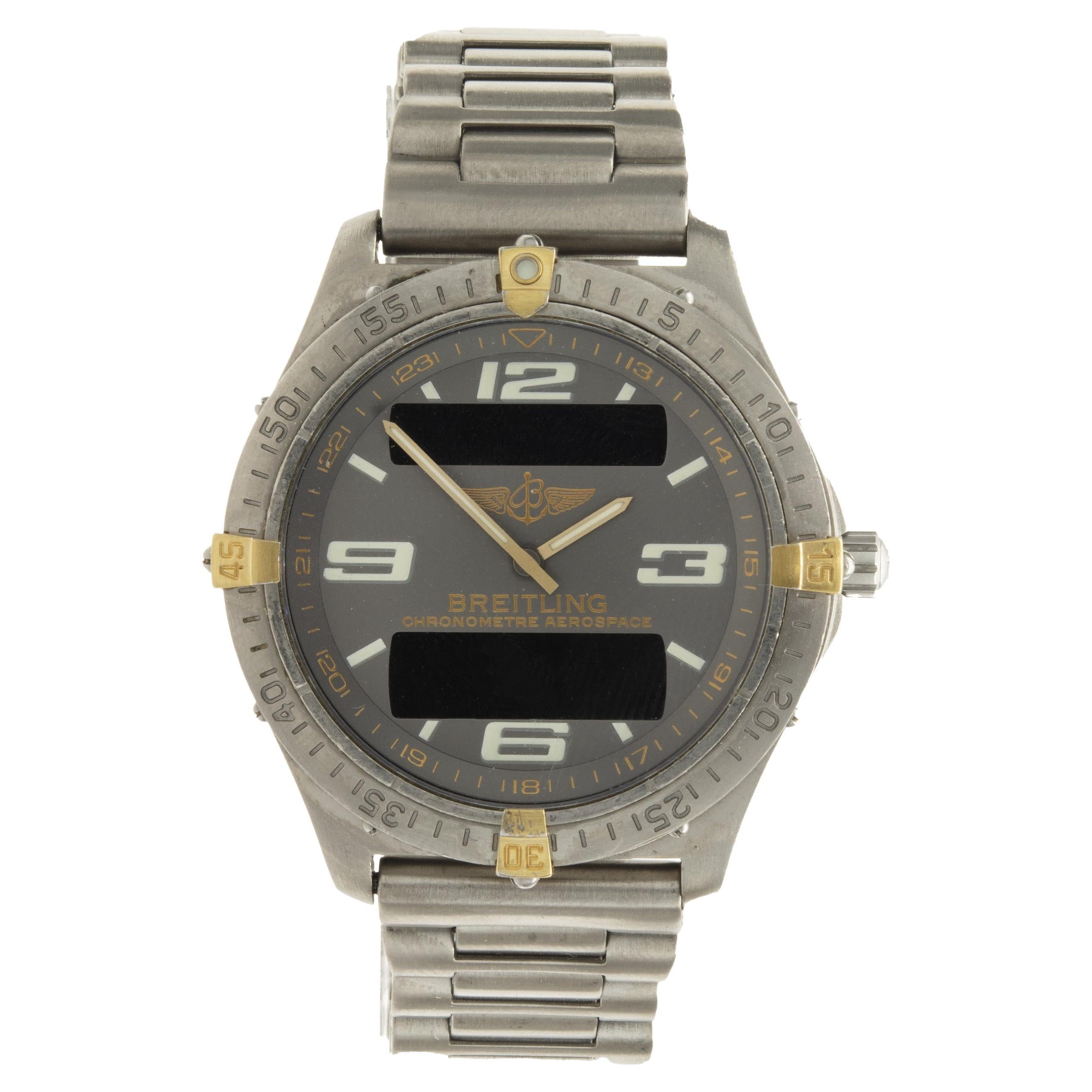 2000 Breitling Aerospace Titanium E79362 Wristwatch at 1stDibs