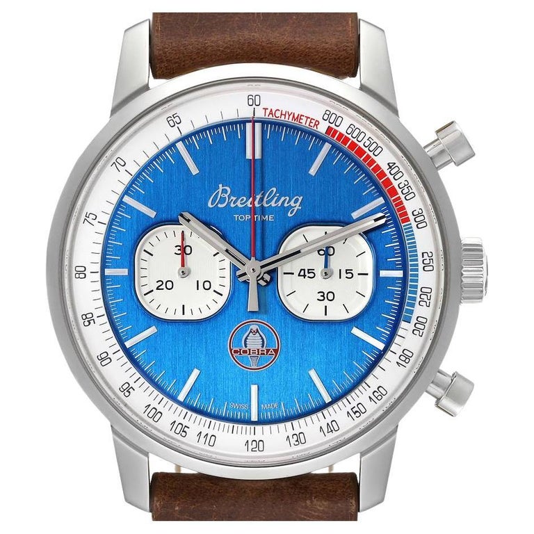 Breitling Top Time Shelby Cobra Chronograph Steel Mens Watch A41315 ...