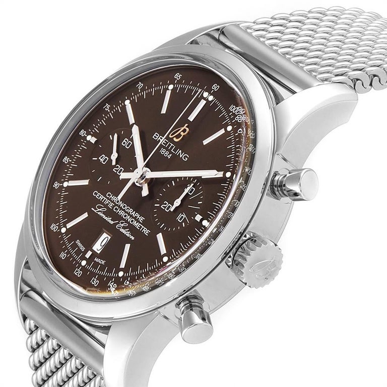 Breitling Transocean Bronze Dial Limited Edition Men’s Watch AB0155 For ...