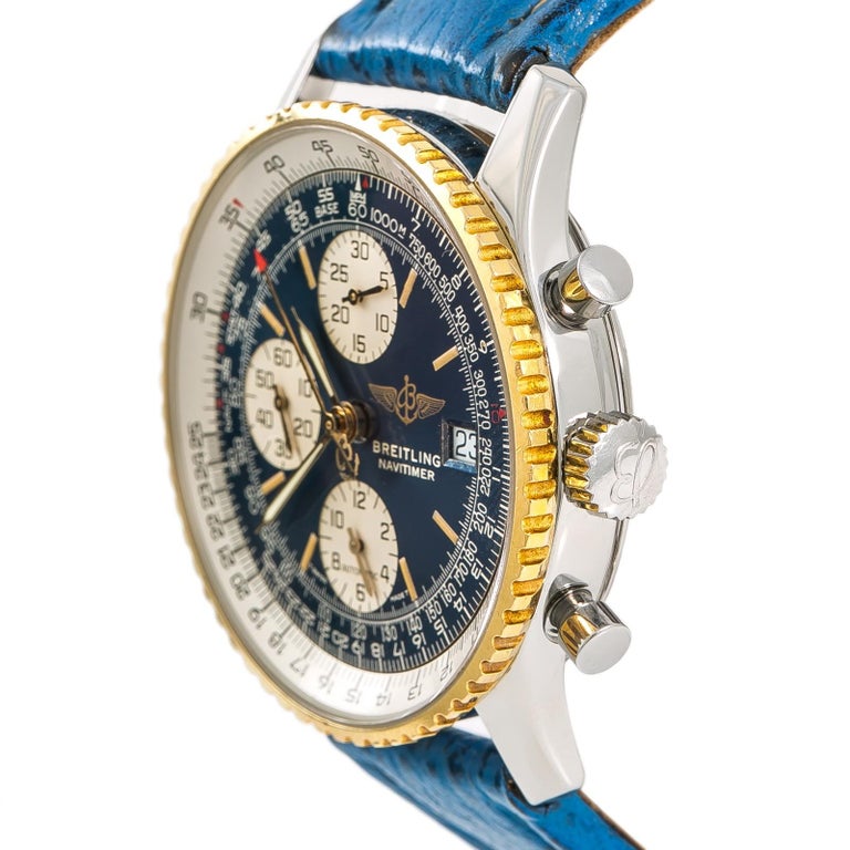 Breitling Vintage Navitimer D13022 Men’s Automatic 18 Karat Chronograph ...