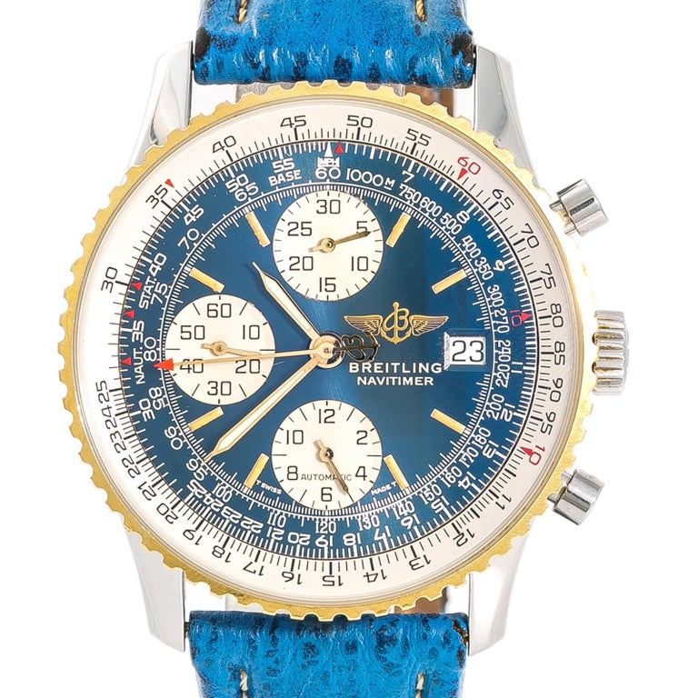 Breitling Vintage Navitimer D13022 Men’s Automatic 18 Karat Chronograph ...