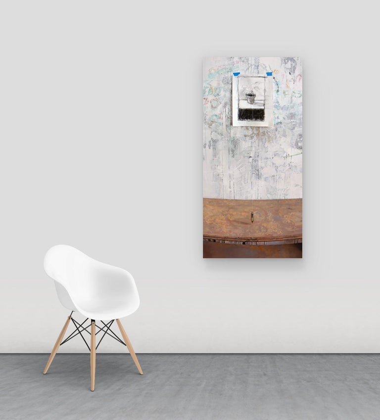 Brett Eberhardt - Elly's Drawing, Art on Studio Wall, Plumb Bob ...