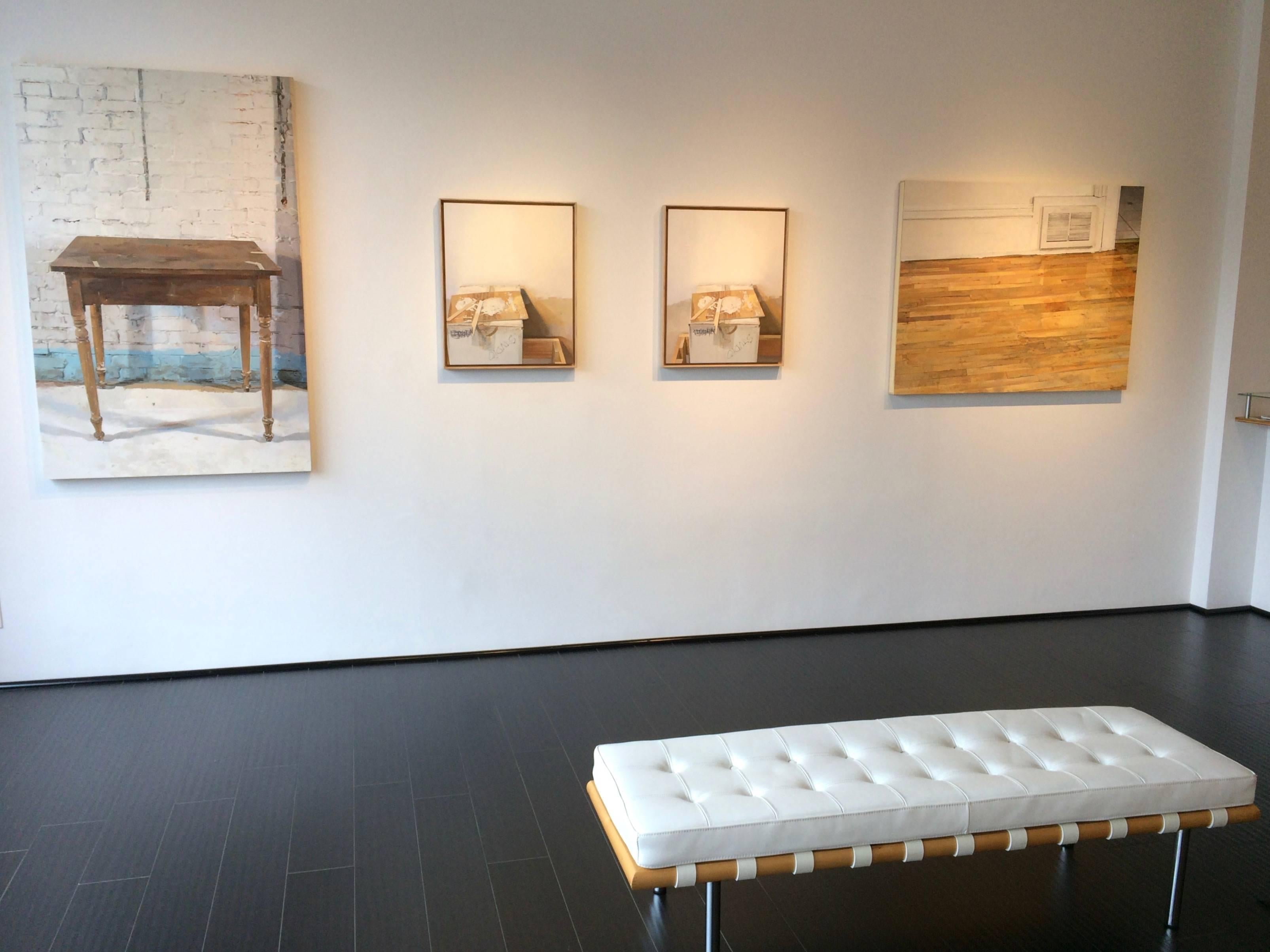 Brett Eberhardt - Jeffery's Table, Still Life, Interior, Brown Wooden ...