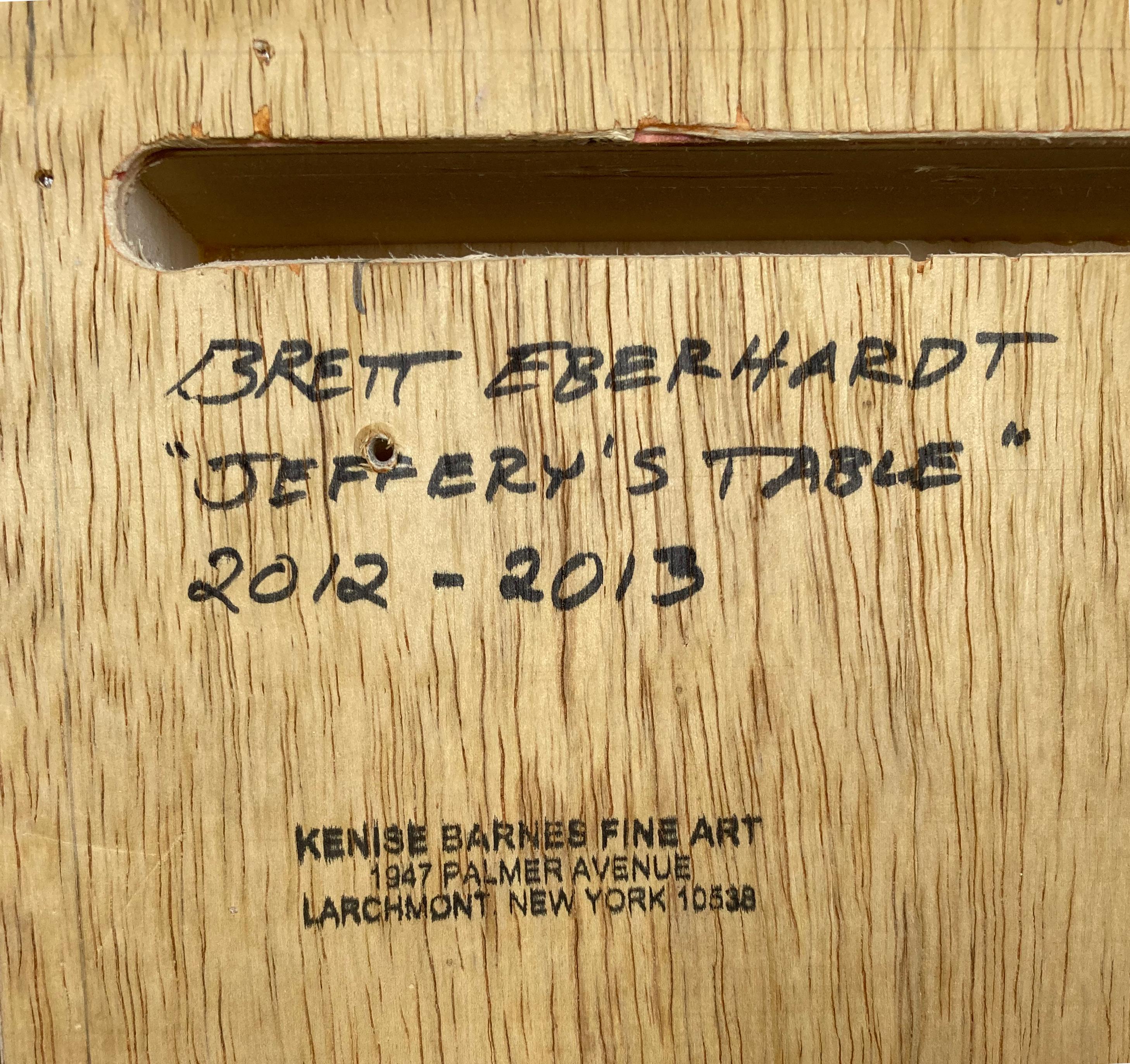 Brett Eberhardt - Jeffery's Table, Still Life, Interior, Brown Wooden ...