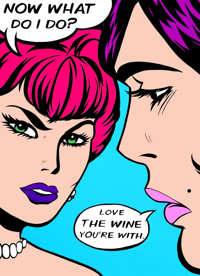 Brett Hammond - Pop Art - Love Wine For Sale at 1stDibs