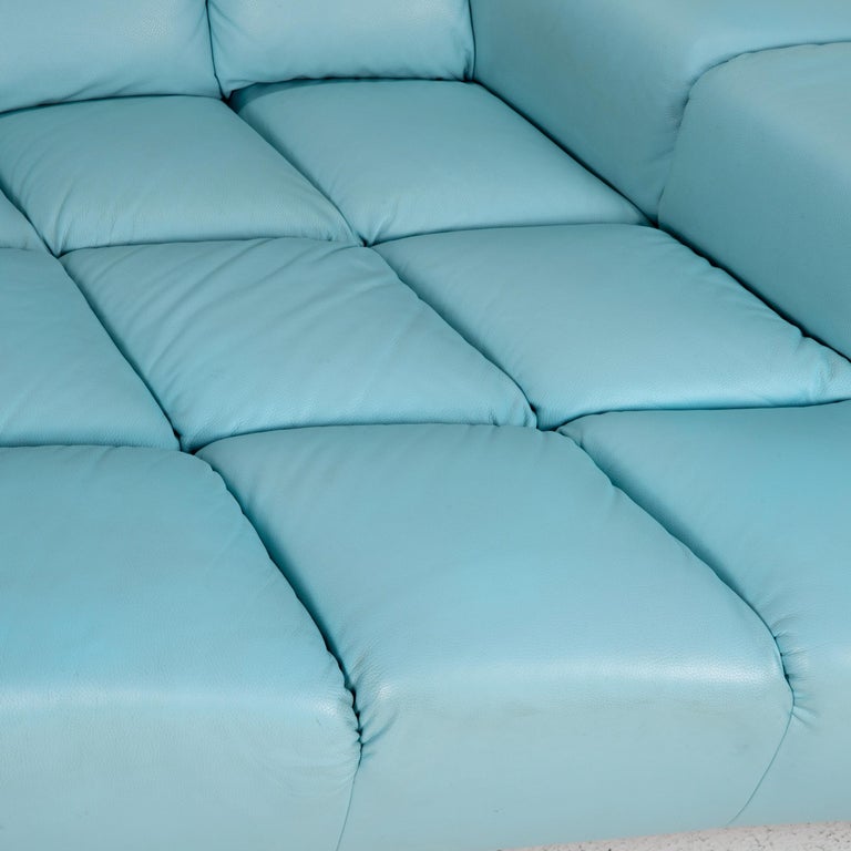 Bretz Cloud 7 Leather Sofa Light Blue Blue Corner Sofa Modular ...