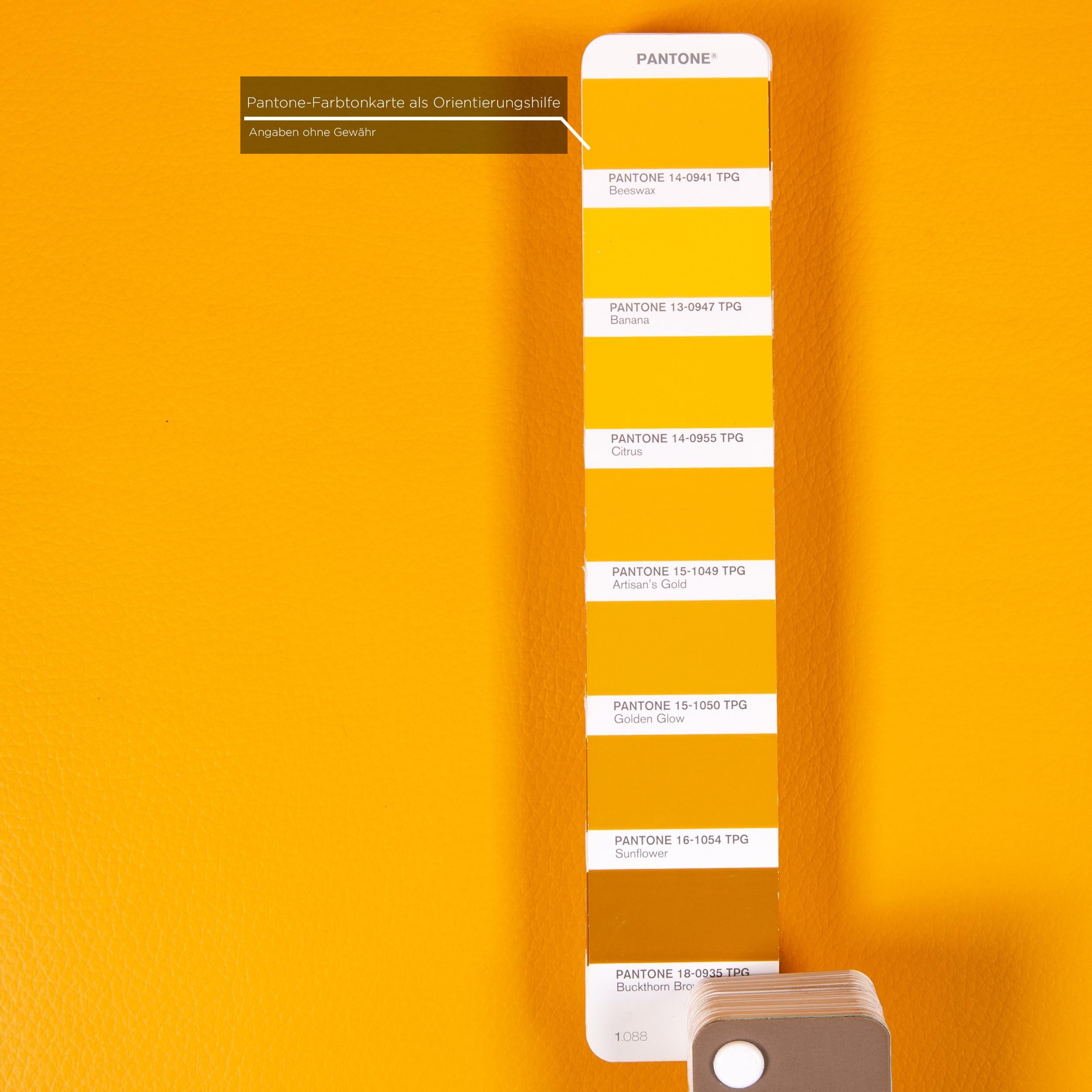 Bretz Gaudi Leather Sofa Yellow Three-Seat Couch Gold-Plated at 1stDibs ...