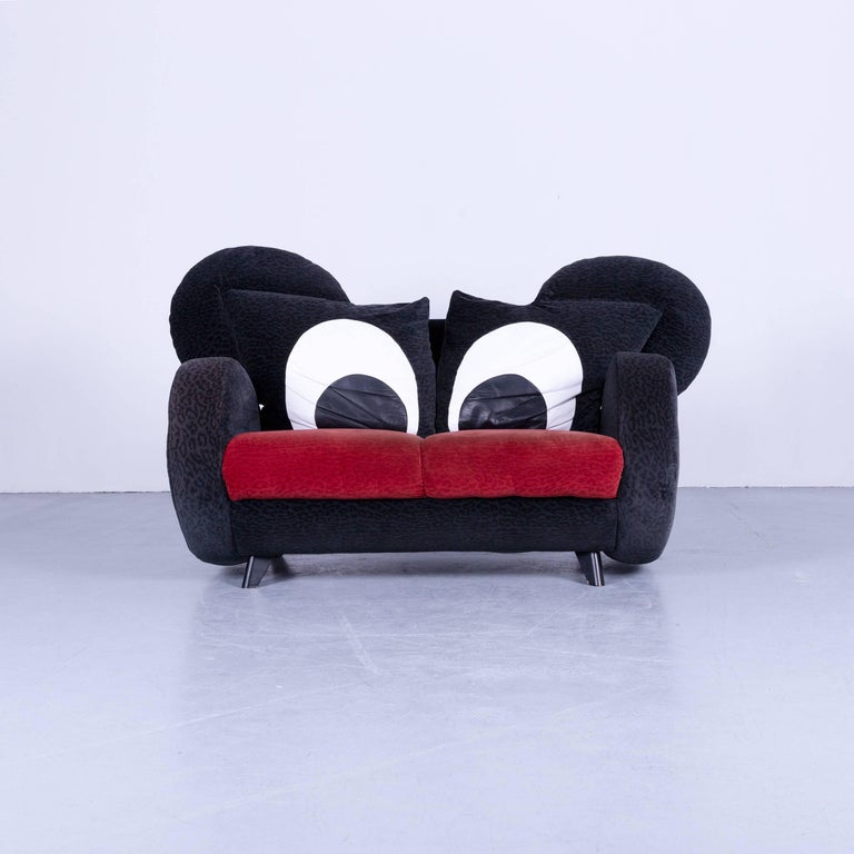 Bretz Mickey Mouse Kids Designer Sofa Fabric Black at 1stDibs | mickey ...