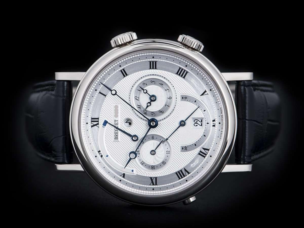 Breuget Alarm Le Reveil Du Tsar White Gold Silver Dial 5707B Automatic ...
