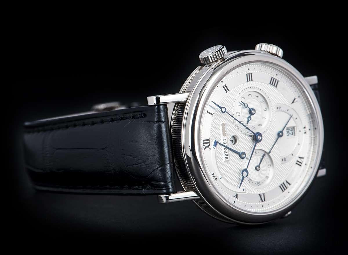 Breuget Alarm Le Reveil Du Tsar White Gold Silver Dial 5707B Automatic ...