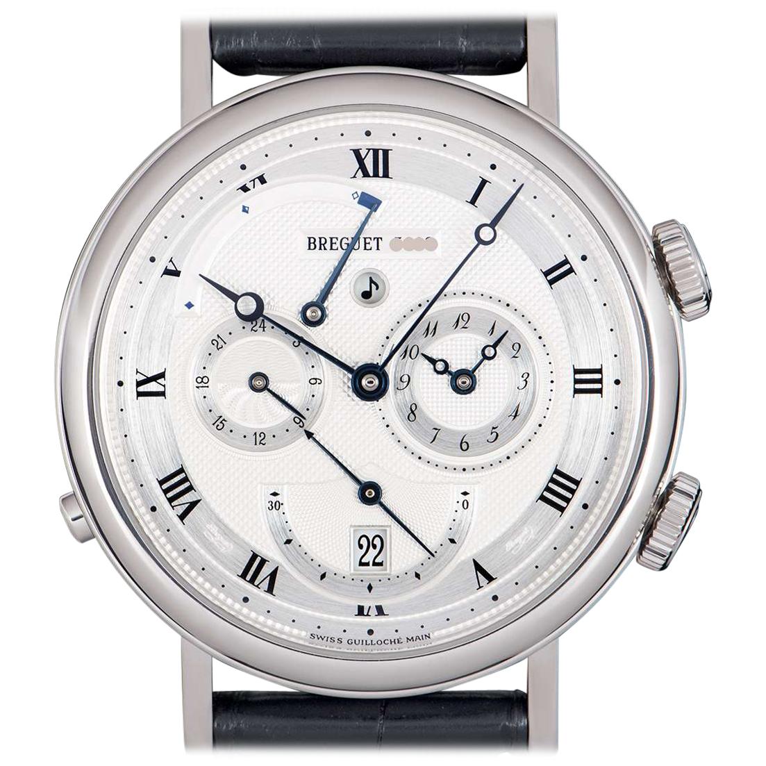 Breuget Alarm Le Reveil Du Tsar White Gold Silver Dial 5707B Automatic ...