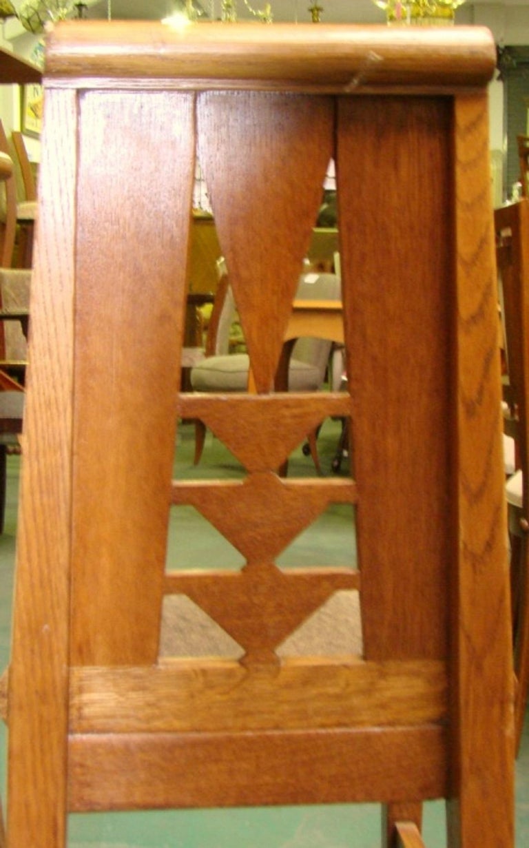 Brewery Munich Set 6 Chairs in Wood and Leather Jugendstil, Art Nouveau ...