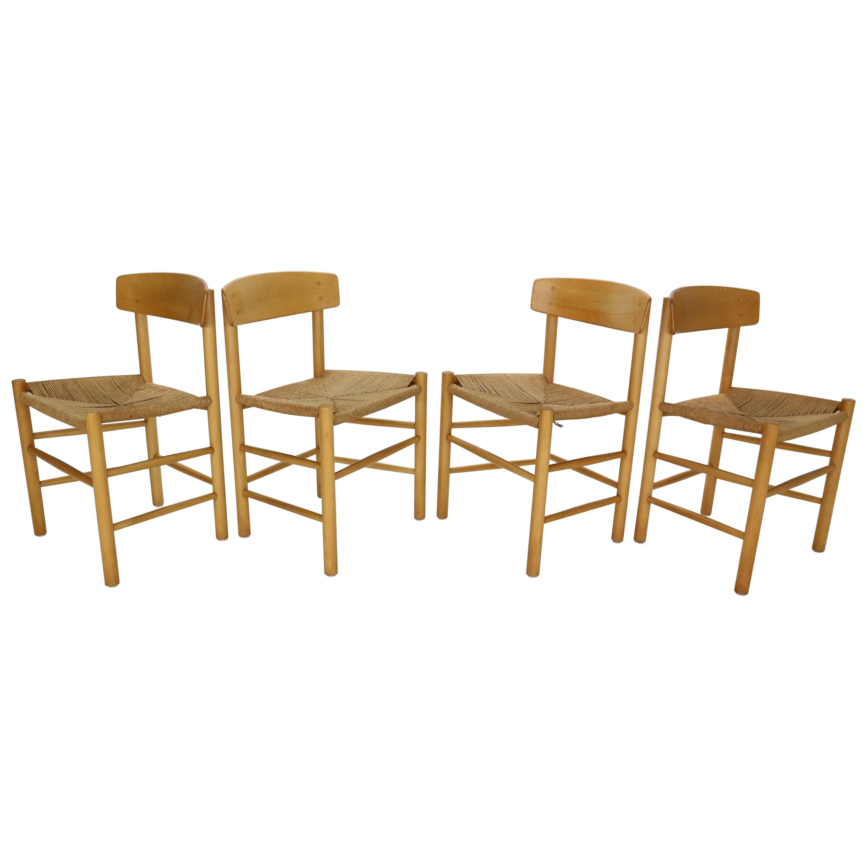 Six Børge Mogensen J39 Chairs in Oak for FDB, Denmark at 1stDibs
