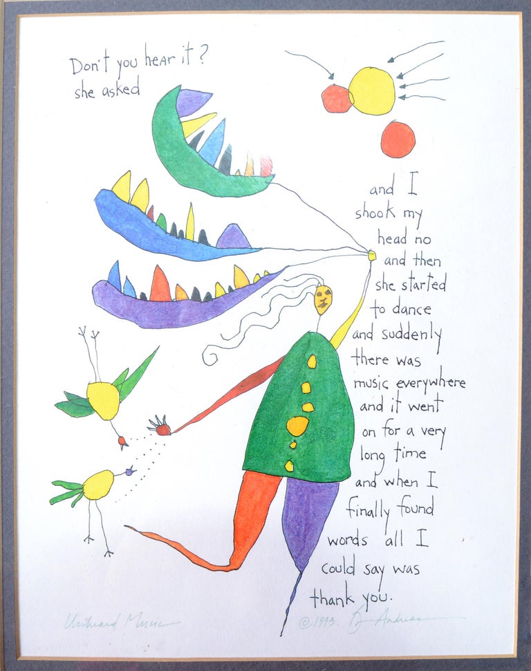 Brian Andreas Story People 'Unheard Music' Print of Watercolor and Ink ...