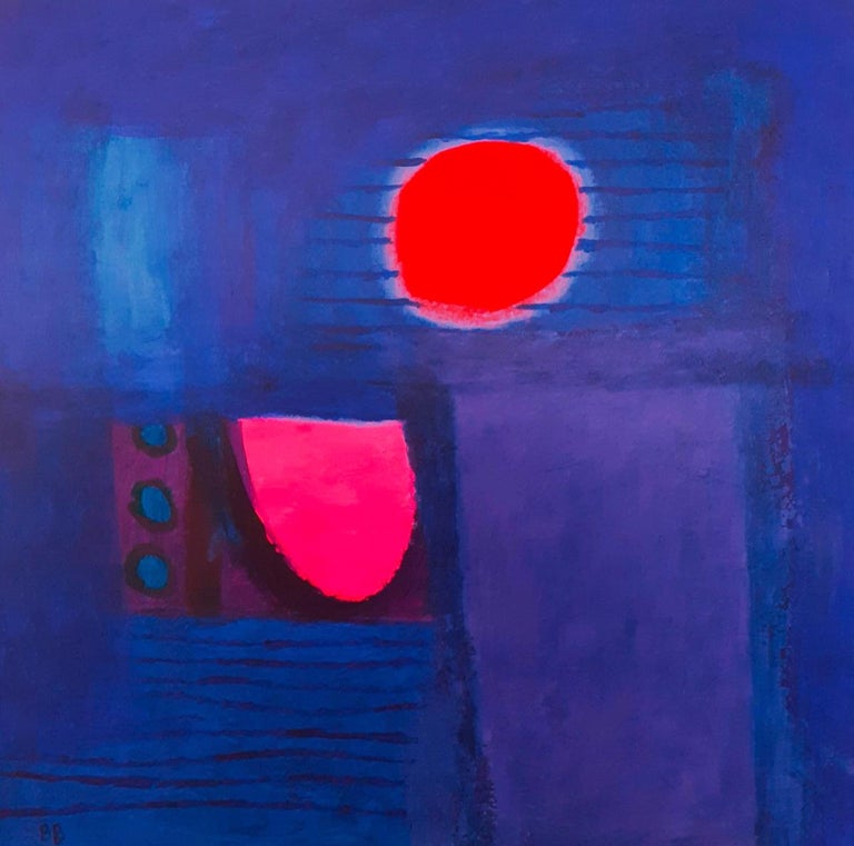 Brian Bartlett - Night Harbour - Bold, Colourful Abstract Art: Acrylic ...