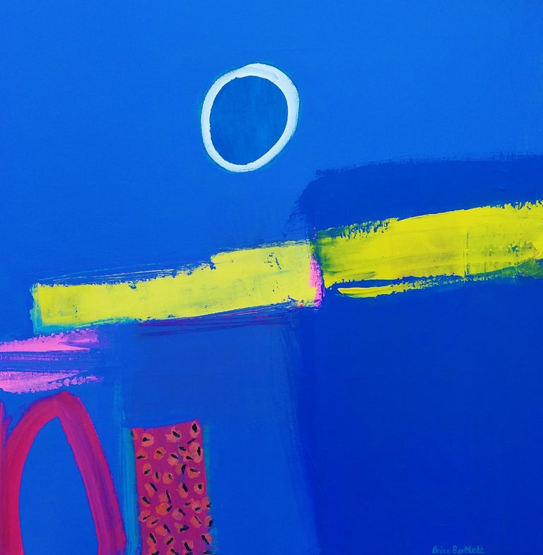 Brian Bartlett - Weymouth Bay - contemporary abstract bright blue ...