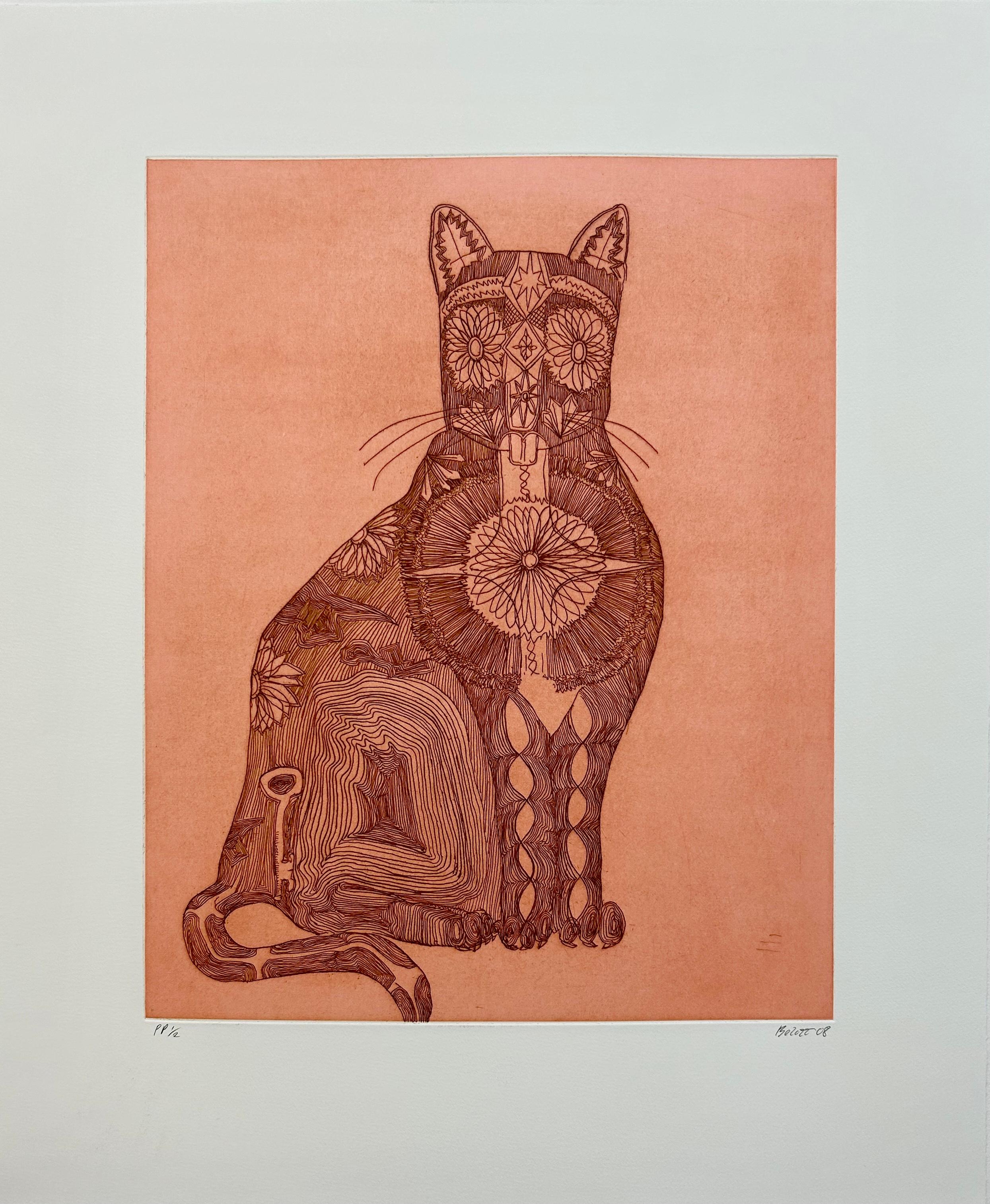 Marc Chagall - Les Deux Chèvres (Two Goats) - Original Etching by Marc ...