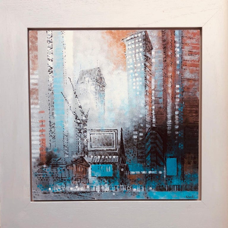 Brian Elwell - Old and New Canary - contemporary London colorful ...