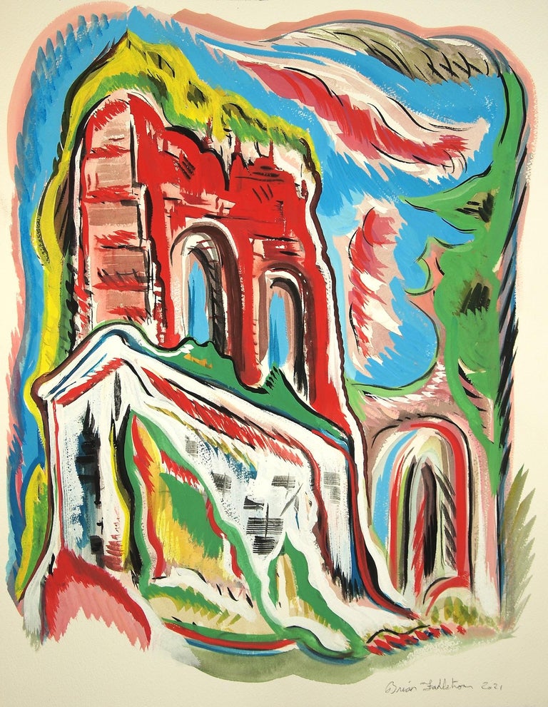 Brian Fahlstrom - Memento - Gouache Painting on Arches Paper, 2021 For ...