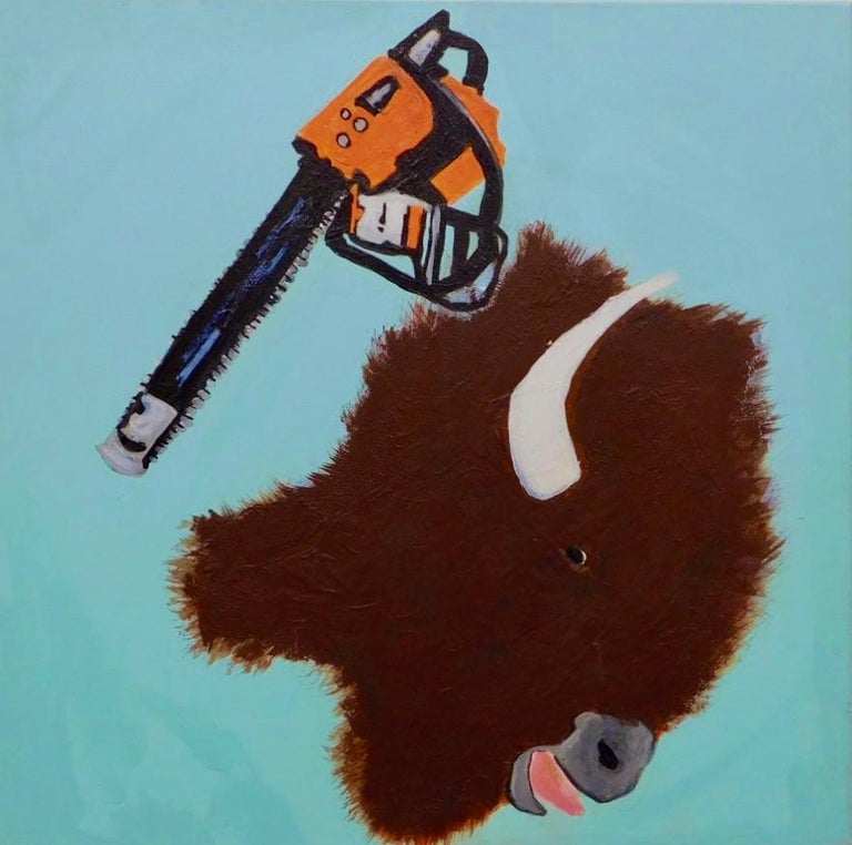 Brian Leo – „Bison-Kopf“ von Brian Leo im Angebot bei 1stDibs